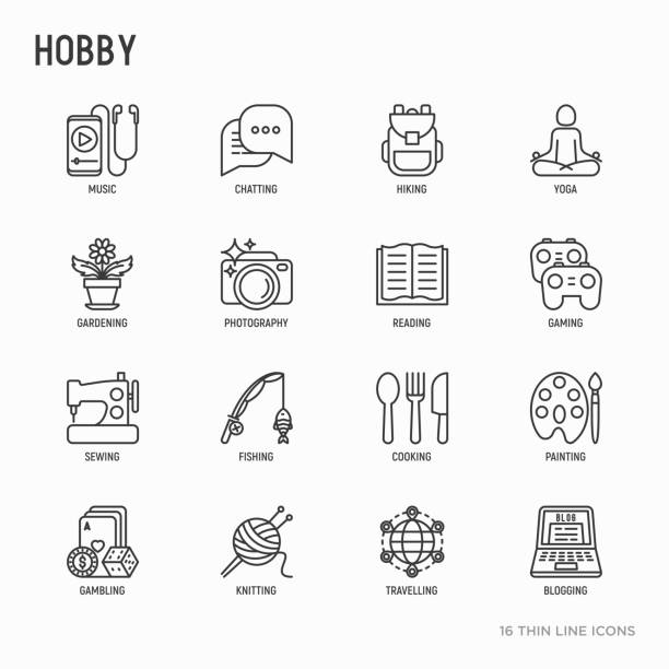 285 400 Hobi Ilustrasi Grafik Vektor And Clip Art Bebas Royalti