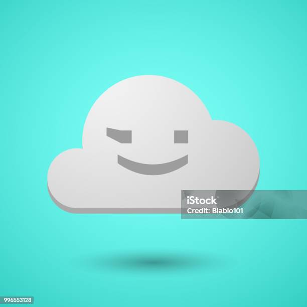 Awan Vektorial Dengan Emotikon Wajah Teks Mengedipkan Mata Ilustrasi ... Awan Vektorial Dengan Emotikon Wajah Teks Mengedipkan Mata Ilustrasi ...