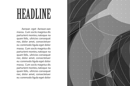 Leaflet Menutupi Presentasi Latar Belakang Geometris Abstrak Tata Letak
