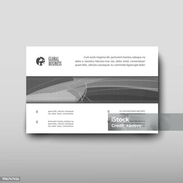 Leaflet Menutupi Presentasi Latar Belakang Geometris Abstrak Tata Letak