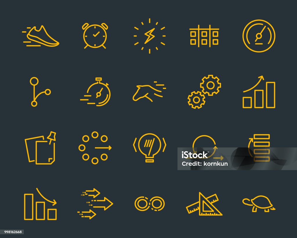 Vetores De Conjunto Simples De Ícone De Linha Do Vetor Conter Tal Icon
