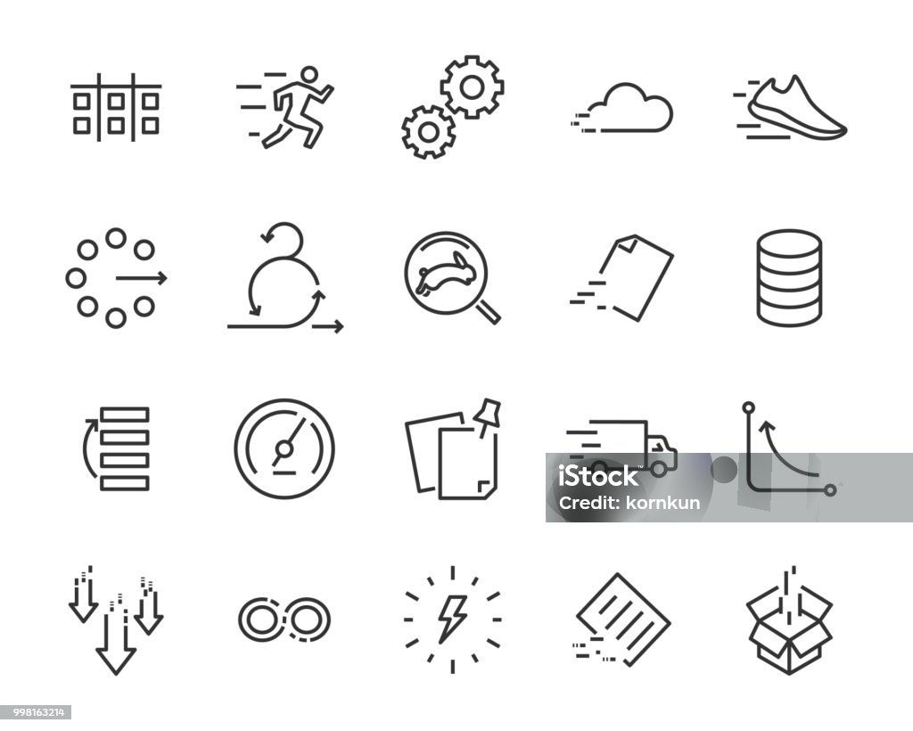 Vetores De Conjunto Simples De Ícone De Linha Do Vetor Conter Tal Icon