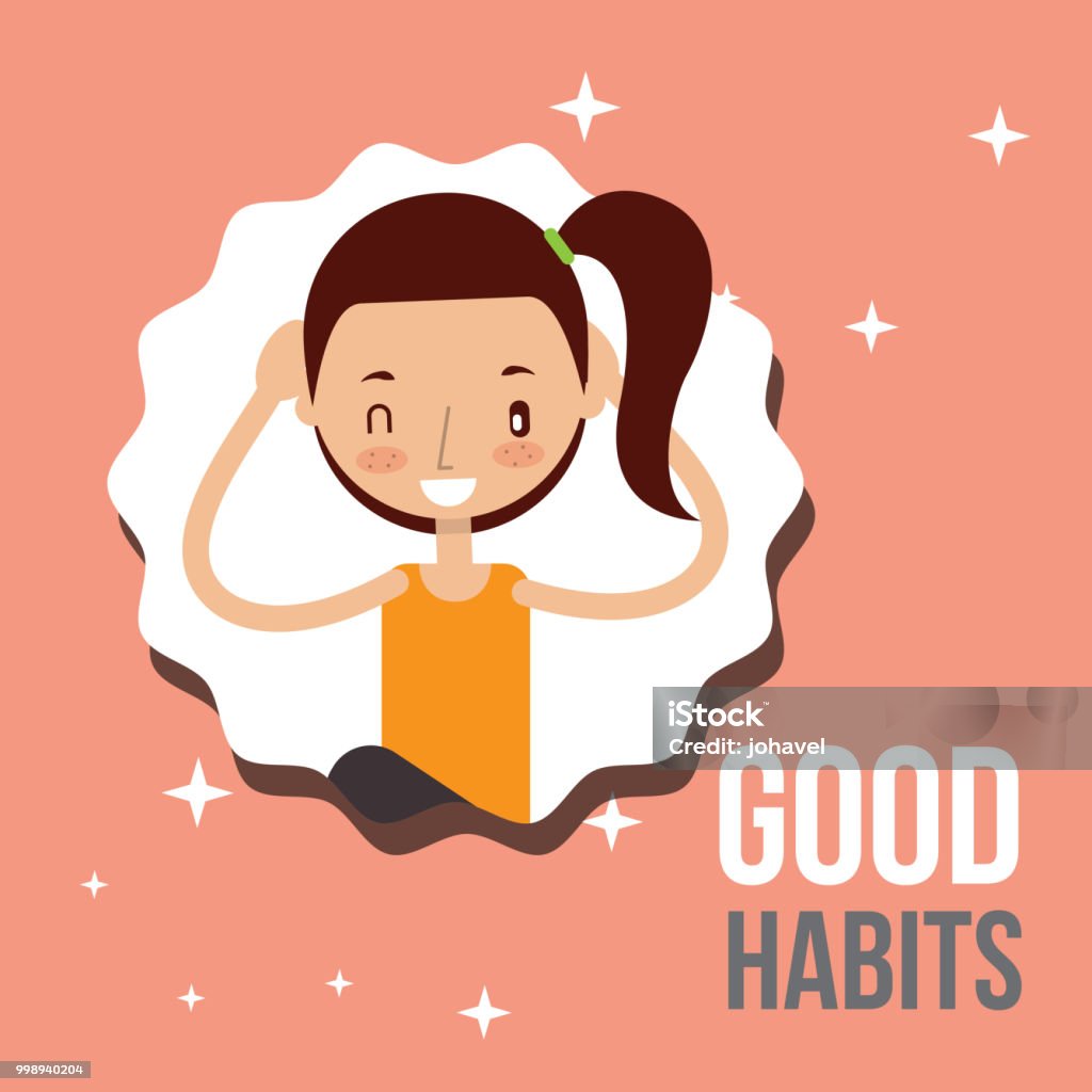Ilustración de Buenos Hábitos De Linda Chica Actividad Vida y más ... Ilustración de Buenos Hábitos De Linda Chica Actividad Vida y más ...