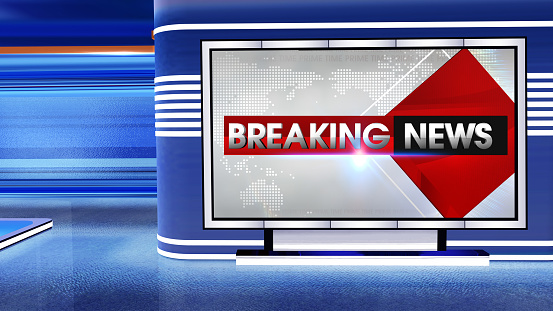 Breaking News 3d Rendering Virtual Set Studio For Chroma Footage Stock ... Breaking News 3d Rendering Virtual Set Studio For Chroma Footage Stock ...