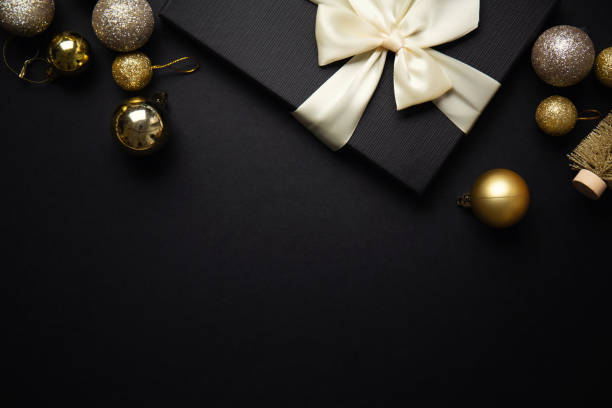 Dorado Sobre Negro Brillante Fondos Celebración De Navidad - Banco de ... Dorado Sobre Negro Brillante Fondos Celebración De Navidad - Banco de ...