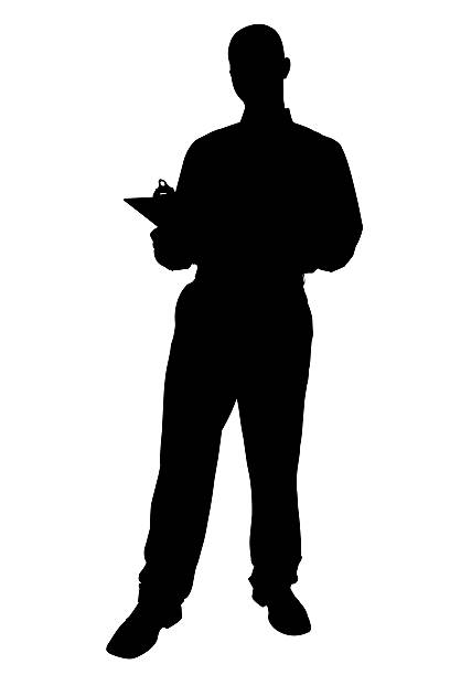 Man With Clipboard Silhouette Stock Photos, Pictures & Royalty-Free ... Man With Clipboard Silhouette Stock Photos, Pictures & Royalty-Free ...