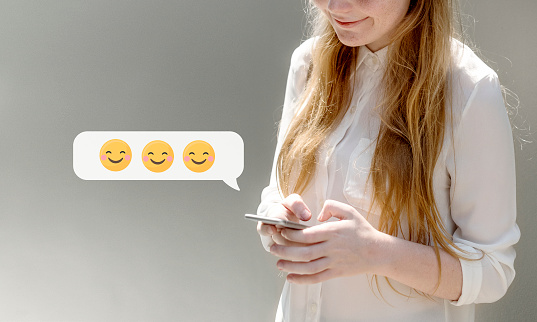 Happy Woman Texting Stock Photo - Download Image Now - iStock Happy Woman Texting Stock Photo - Download Image Now - iStock