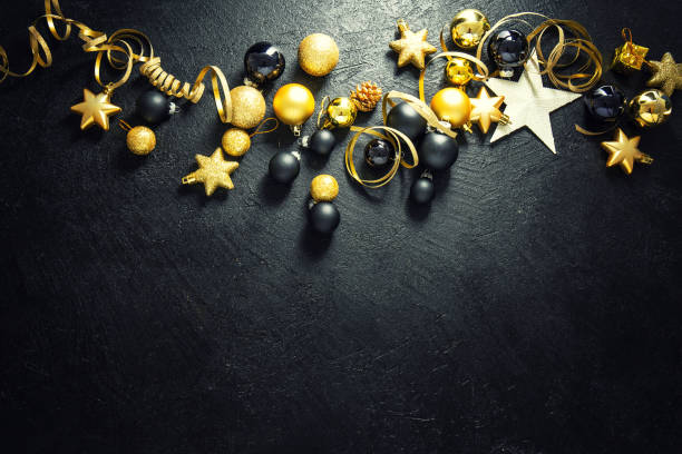 Dorado Sobre Negro Brillante Fondos Celebración De Navidad - Banco de ... Dorado Sobre Negro Brillante Fondos Celebración De Navidad - Banco de ...