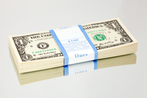 New 100 Stack Of Uncirculated Us One Dollar Bills Stock Photo ... New 100 Stack Of Uncirculated Us One Dollar Bills Stock Photo ...