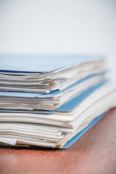 Stack Of File Folders On A Wooden Desk Stock Photos, Pictures & Royalty ... Stack Of File Folders On A Wooden Desk Stock Photos, Pictures & Royalty ...