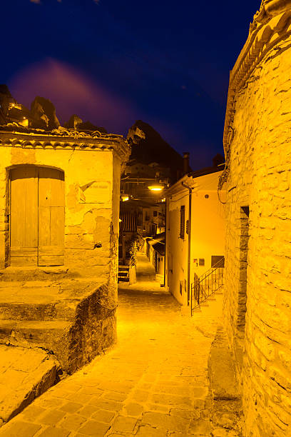 Castelmezzano At Night Basilicata Italy Stock Photos, Pictures ... Castelmezzano At Night Basilicata Italy Stock Photos, Pictures ...