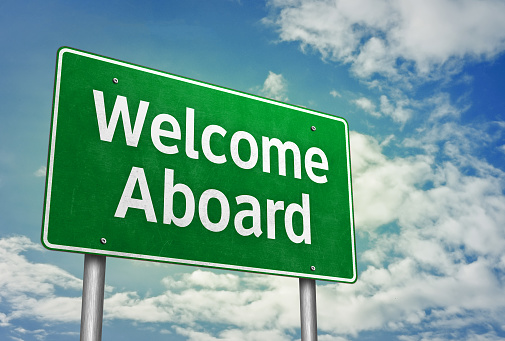 Welcome Aboard Road Sign Message Stock Photo - Download Image Now - iStock Welcome Aboard Road Sign Message Stock Photo - Download Image Now - iStock
