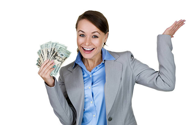Excited Successful Business Woman Holding Money Dollar Bills Pictures ... Excited Successful Business Woman Holding Money Dollar Bills Pictures ...
