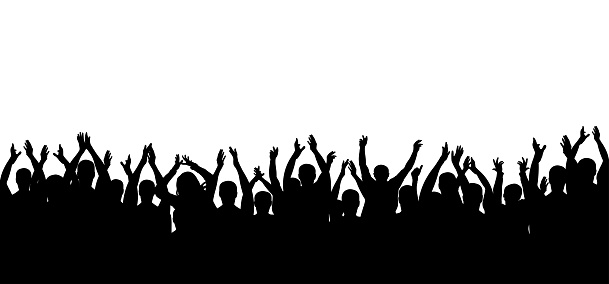 Applause Crowd People Silhouette Cheerful Crowd Cheering Hands Up Stock ... Applause Crowd People Silhouette Cheerful Crowd Cheering Hands Up Stock ...