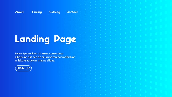 Abstract Colorful Landing Page Template - Vector Download Abstract Colorful Landing Page Template - Vector Download