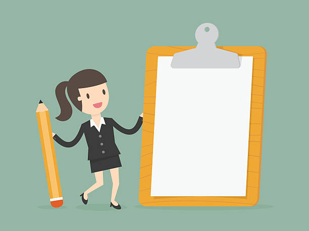 Best Woman Holding Clipboard Illustrations, Royalty-Free Vector ... Best Woman Holding Clipboard Illustrations, Royalty-Free Vector ...