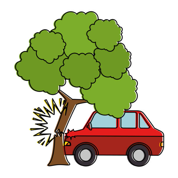 Best Car Crashed Into Tree Illustrations, Royalty-Free Vector Graphics ... Best Car Crashed Into Tree Illustrations, Royalty-Free Vector Graphics ...