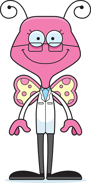 Cartoon Smiling Scientist Butterfly Stock Illustration - Download Image ... Cartoon Smiling Scientist Butterfly Stock Illustration - Download Image ...