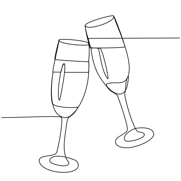 Champagne Glasses Clink Illustrations, Royalty-Free Vector Graphics ... Champagne Glasses Clink Illustrations, Royalty-Free Vector Graphics ...