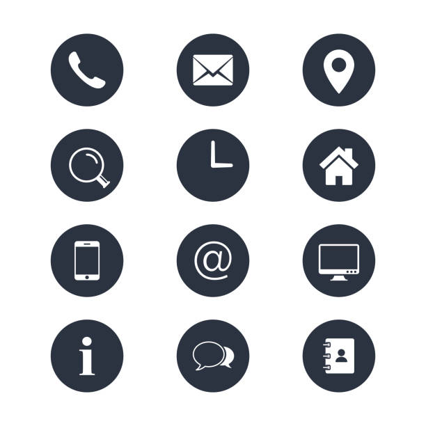 Business Card Contact Icons Illustrations, Royalty-Free Vector Graphics ... Business Card Contact Icons Illustrations, Royalty-Free Vector Graphics ...