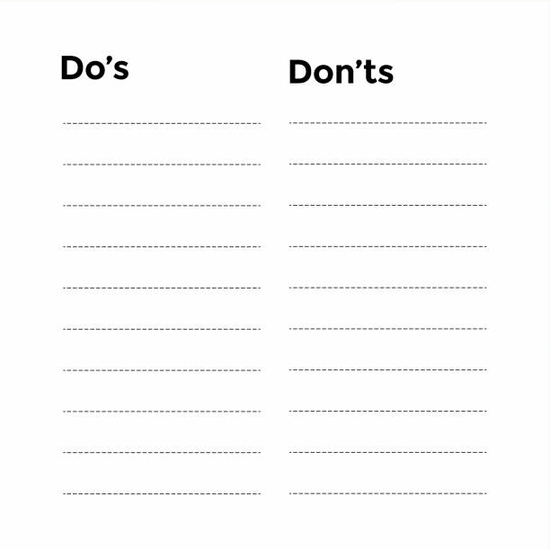 Dos And Donts Template Illustrations, Royalty-Free Vector Graphics ... Dos And Donts Template Illustrations, Royalty-Free Vector Graphics ...