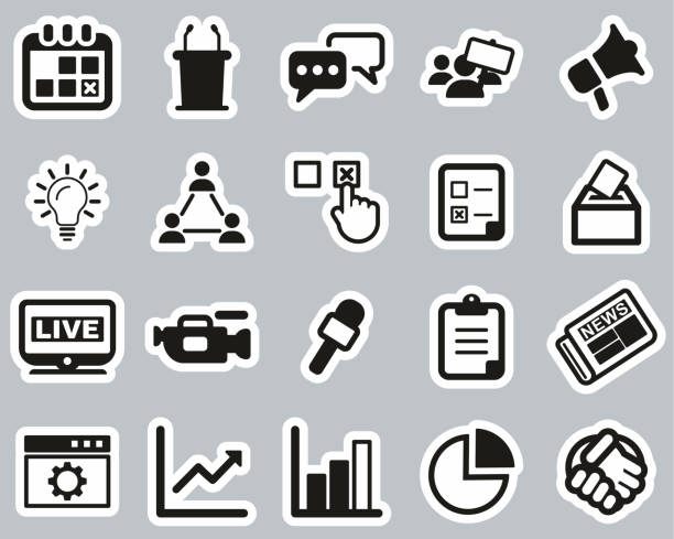 Politician Reporter Election Vote Pictogram Illustrations, Royalty-Free ... Politician Reporter Election Vote Pictogram Illustrations, Royalty-Free ...