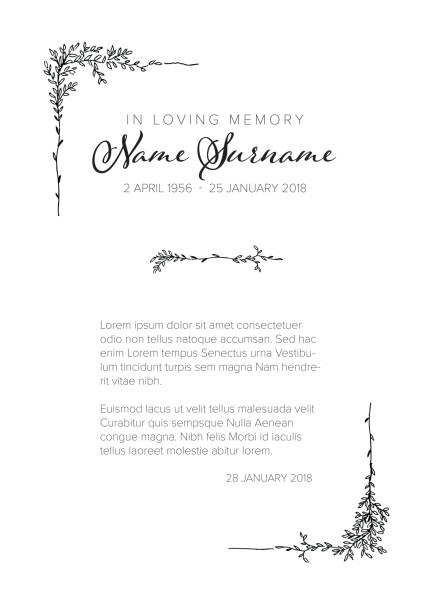 Obituary Illustrations, Royalty-Free Vector Graphics & Clip Art - iStock Obituary Illustrations, Royalty-Free Vector Graphics & Clip Art - iStock