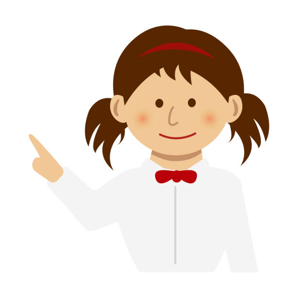 Royalty Free Girl Pointing At Herself Clip Art, Vector Images ... Royalty Free Girl Pointing At Herself Clip Art, Vector Images ...