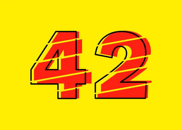 Nombre 42 Vectoriels et illustrations libres de droits - iStock Nombre 42 Vectoriels et illustrations libres de droits - iStock