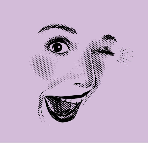 Faire Un Clin D'oeil Vectoriels et illustrations libres de droits - iStock Faire Un Clin D'oeil Vectoriels et illustrations libres de droits - iStock