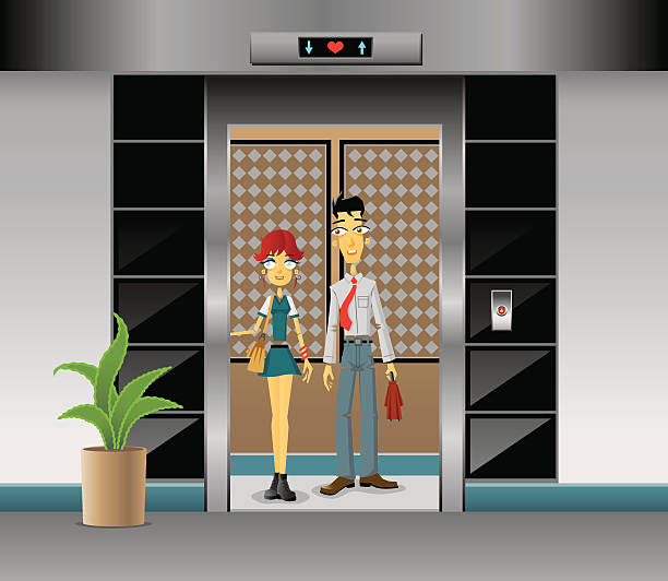 Two Women In Elevator Illustrations, Royalty-Free Vector Graphics ... Two Women In Elevator Illustrations, Royalty-Free Vector Graphics ...