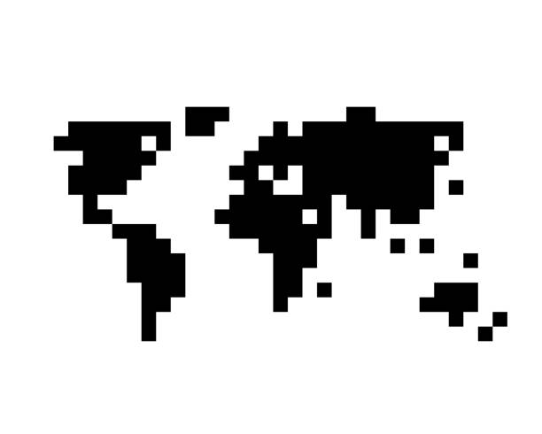 Pixel Art Map stock vectors - iStock Pixel Art Map stock vectors - iStock
