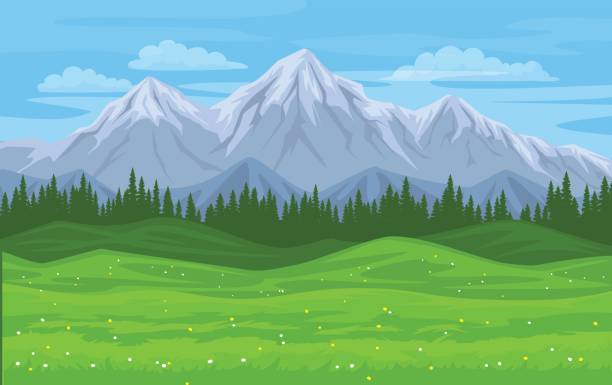 Cartoon Mountain Range Illustrations, Royalty-Free Vector Graphics ... Cartoon Mountain Range Illustrations, Royalty-Free Vector Graphics ...