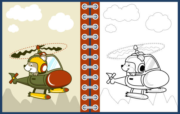 Helicopter Coloring Page Illustrations, Royalty-Free Vector Graphics ... Helicopter Coloring Page Illustrations, Royalty-Free Vector Graphics ...