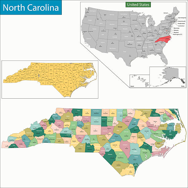 North Carolina Political Map Illustrations, Royalty-Free Vector ... North Carolina Political Map Illustrations, Royalty-Free Vector ...