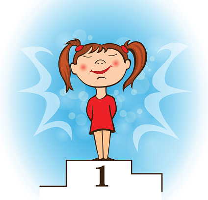 Ilustración de Proud Girl On The Podium y más Vectores Libres de ... Ilustración de Proud Girl On The Podium y más Vectores Libres de ...