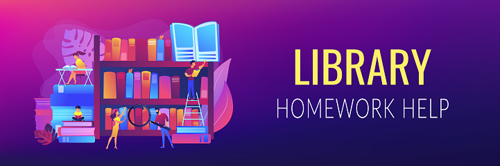 Public Library Concept Banner Header Stock Illustration - Download ... Public Library Concept Banner Header Stock Illustration - Download ...