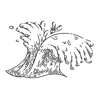 Morskie Fale Oceaniczne Szkic Ręcznie Rysowany Wektor - Stockowe ... Morskie Fale Oceaniczne Szkic Ręcznie Rysowany Wektor - Stockowe ...