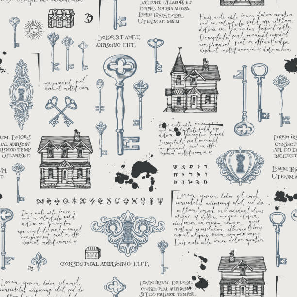 Old Fashioned Key Lock Drawing Illustrations, Royalty-Free Vector ... Old Fashioned Key Lock Drawing Illustrations, Royalty-Free Vector ...