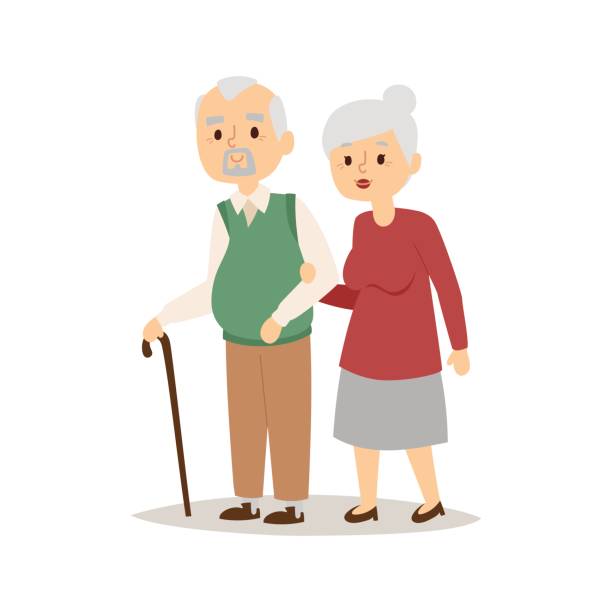 Best Portrait Lovely Old Couple Cartoon Illustrations, Royalty-Free ... Best Portrait Lovely Old Couple Cartoon Illustrations, Royalty-Free ...