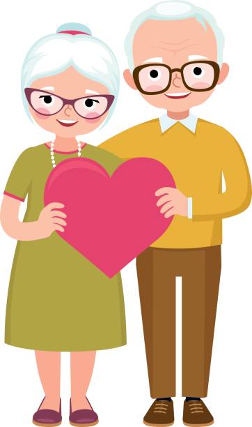Best Portrait Lovely Old Couple Cartoon Illustrations, Royalty-Free ... Best Portrait Lovely Old Couple Cartoon Illustrations, Royalty-Free ...