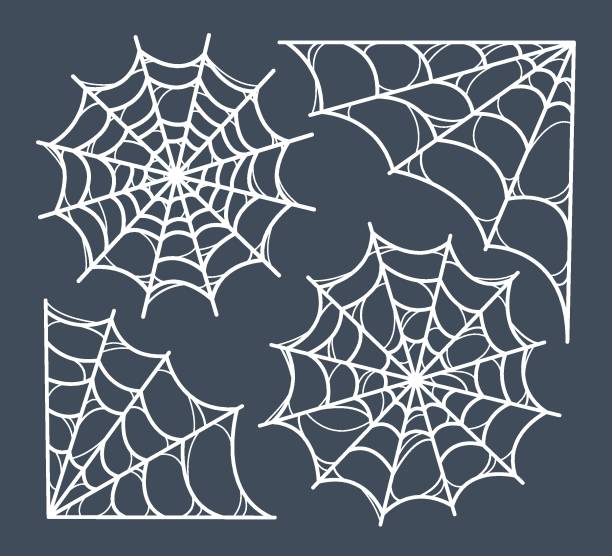 Halloween Corner Spider Web Cobweb Symbol Icon Set Illustrations ... Halloween Corner Spider Web Cobweb Symbol Icon Set Illustrations ...