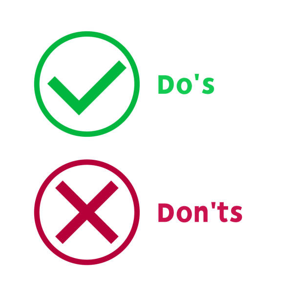 Best Dos And Donts Illustrations, Royalty-Free Vector Graphics & Clip ... Best Dos And Donts Illustrations, Royalty-Free Vector Graphics & Clip ...