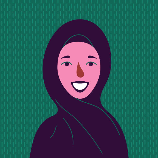 Women Wearing Hijab. Avatar Icons In Flat Style Illustrations, Royalty ... Women Wearing Hijab. Avatar Icons In Flat Style Illustrations, Royalty ...