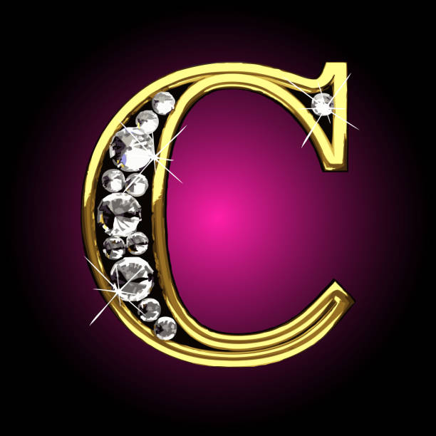 De Oro Con Diamantes Letra C - Banco de fotos e imágenes de stock - iStock De Oro Con Diamantes Letra C - Banco de fotos e imágenes de stock - iStock
