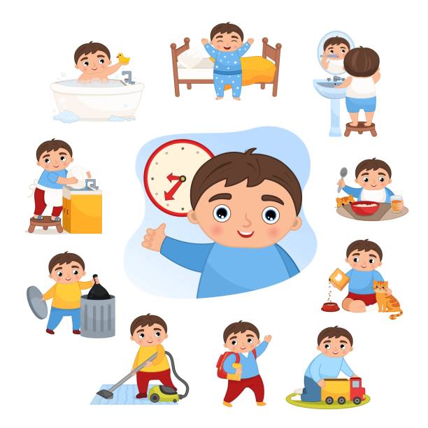 Morning Routine Kids Illustrations, Royalty-Free Vector Graphics & Clip ... Morning Routine Kids Illustrations, Royalty-Free Vector Graphics & Clip ...