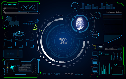 Hud Ui Sistem Virtual Cybersecurity Teknologi Digital Konsep Inovatif ... Hud Ui Sistem Virtual Cybersecurity Teknologi Digital Konsep Inovatif ...