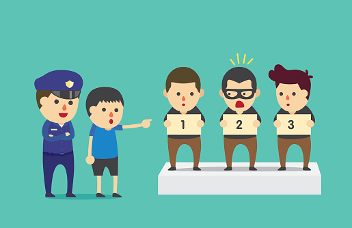 Witness Help Police To Identify Suspect Stock Illustration - Download ... Witness Help Police To Identify Suspect Stock Illustration - Download ...