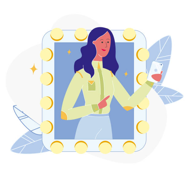 Person Looking Into Mirror Drawing Illustrations, Royalty-Free Vector ... Person Looking Into Mirror Drawing Illustrations, Royalty-Free Vector ...